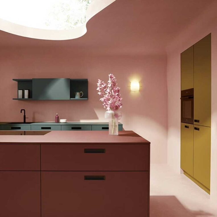 10 Stylish Pink Kitchens That Are Calming and Cool - The Gloss Magazine
