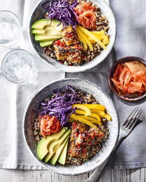 A Recipe For A Poke Bowl With Sticky Miso And Kimchi - The Gloss Magazine